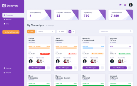 Transcript Management for Court Reporters, Scopists and Proofreaders